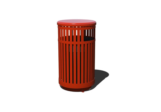 Flat Trash Receptacle Top